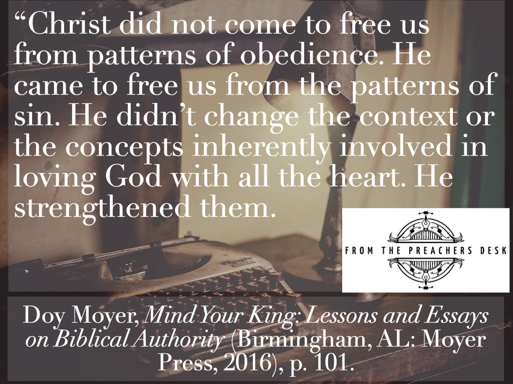Christ Freed Us… – The Preacher's Desk